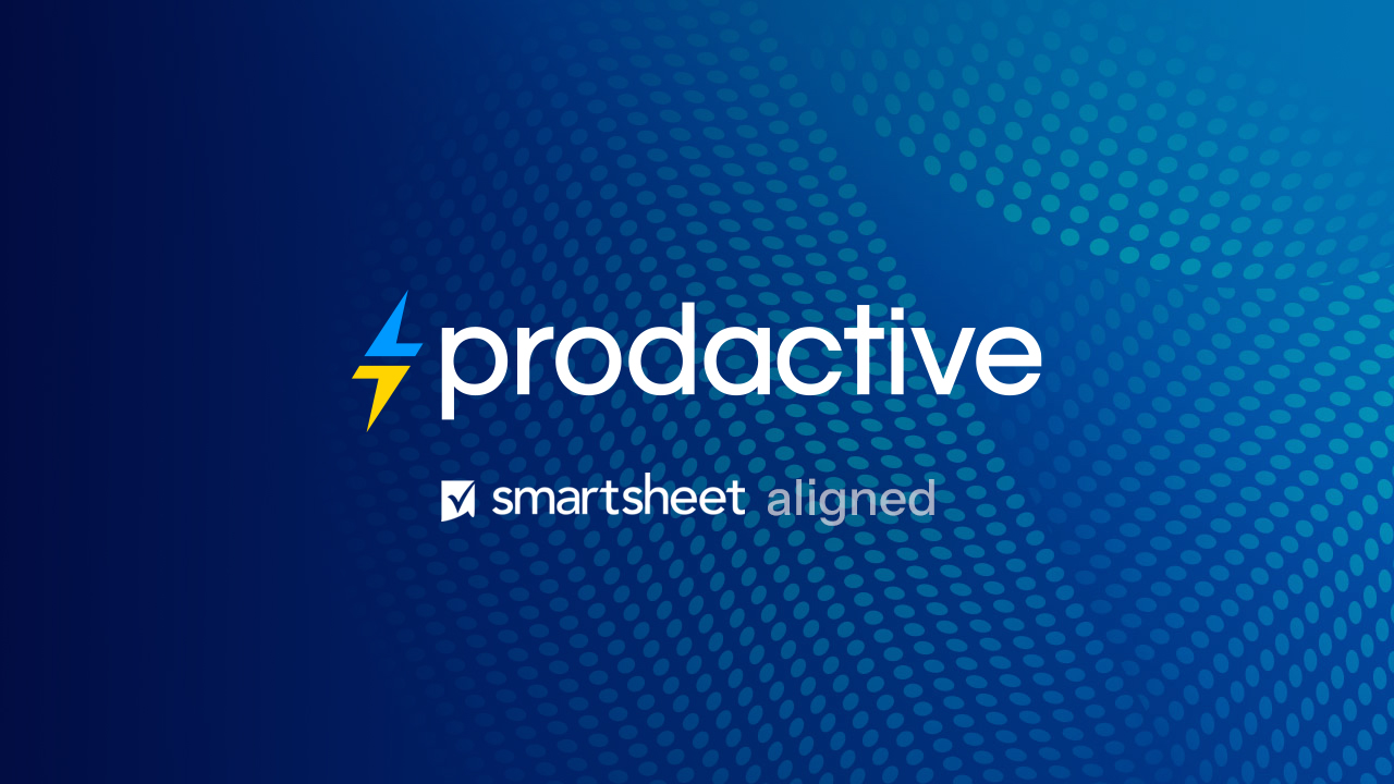 Prodactive - Award-winning Platinum Smartsheet-aligned partners